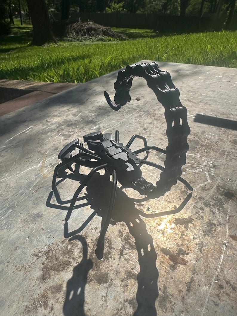 Scorpion skorpios Scrap Metal Sculpture Salvaged Steel Abstract Welding ...