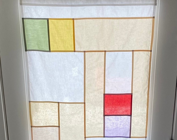 Wildflower Stained Glass-inspired Pojagi Window Shade (custom Sizing ...