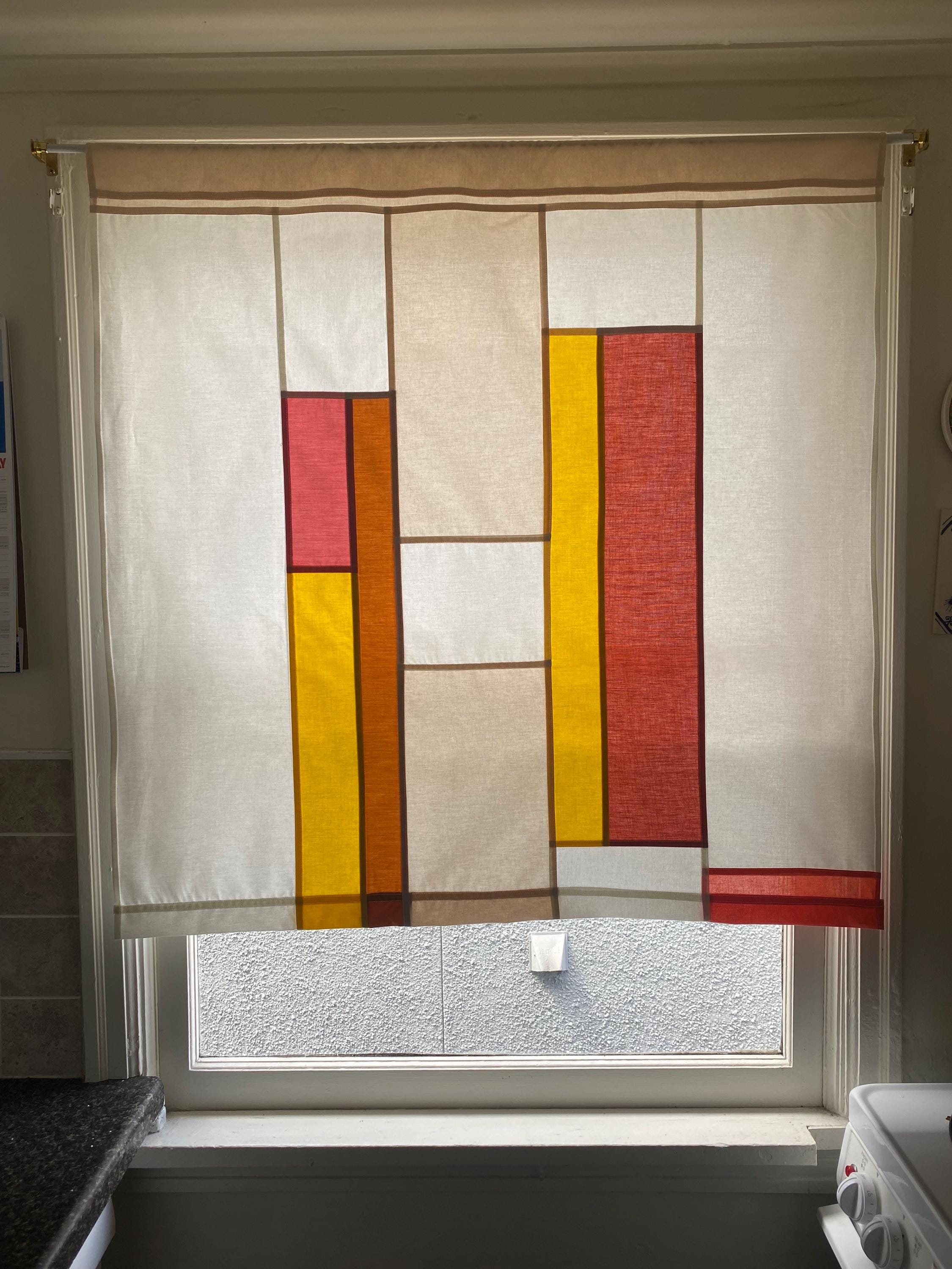 Golden Hour Stained Glass-inspired Pojagi Window Shade (custom Sizing ...