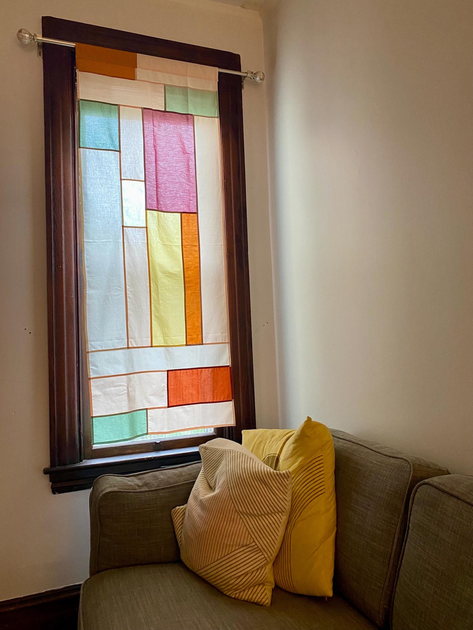 Autumnal Light Stained Glass-inspired Pojagi Window Shade (custom ...