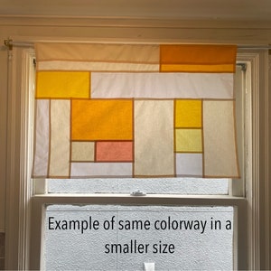 Sunset Stained Glass-inspired Pojagi Window Shade (custom Sizing) - Etsy