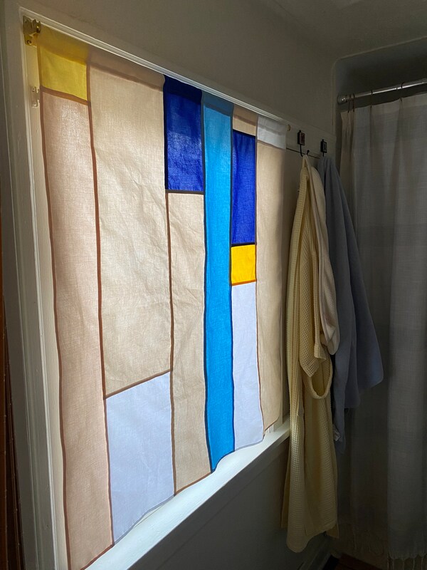 Golden Hour Stained Glass-inspired Pojagi Window Shade custom Sizing ...