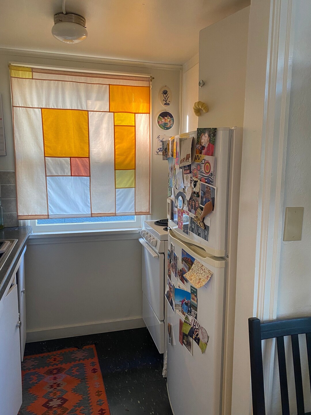 Sunset Stained Glass-inspired Pojagi Window Shade custom Sizing - Etsy