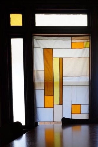 Daylight Stained Glass-inspired Pojagi Window Shade custom Sizing - Etsy