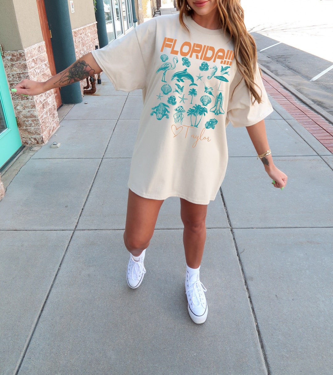 Florida Taylor Tee Shirt, Colorful Aesthetic Graphic Tee, Unisex ...