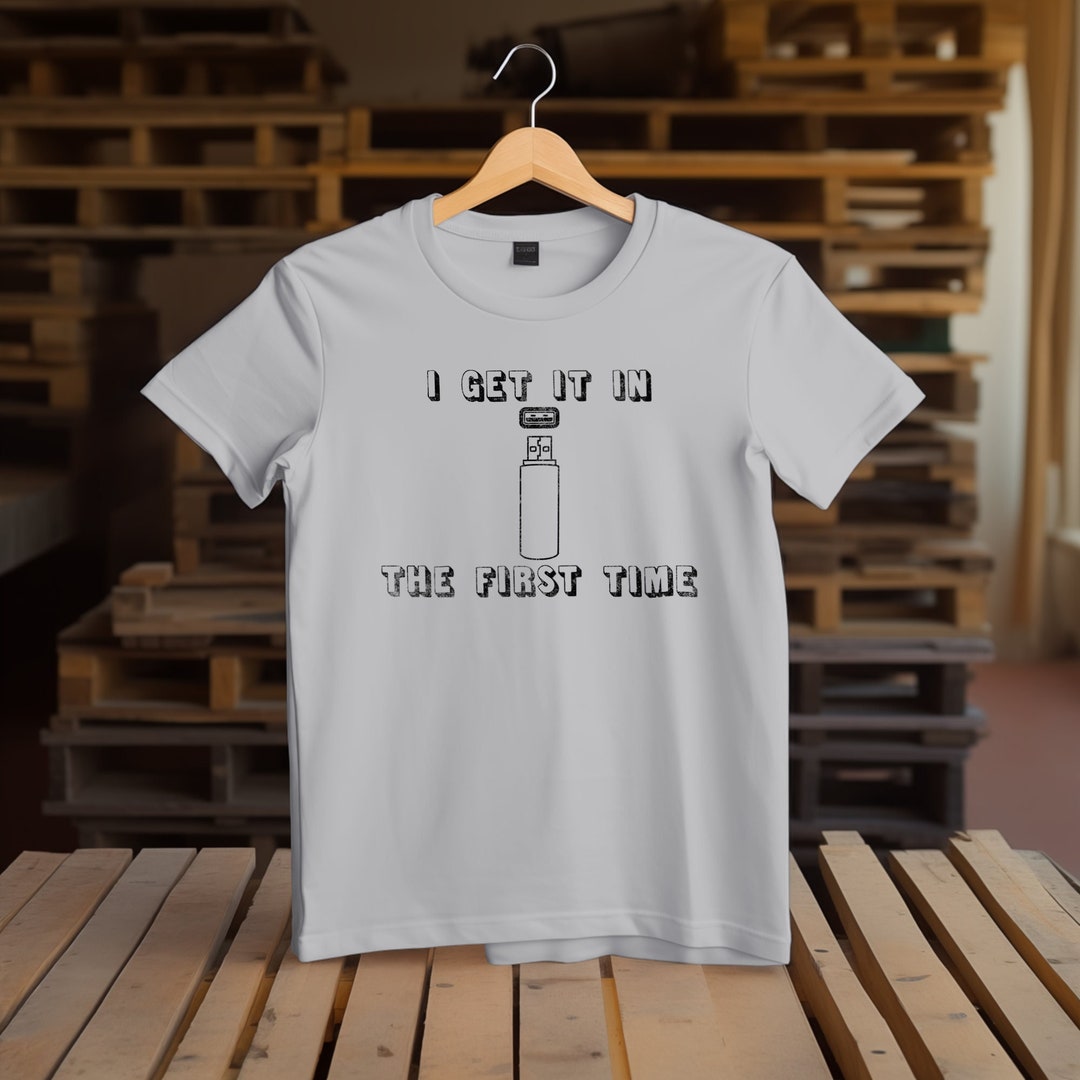 Camisa divertida, USB, divertido, Humor, Camiseta gráfica, camiseta ...