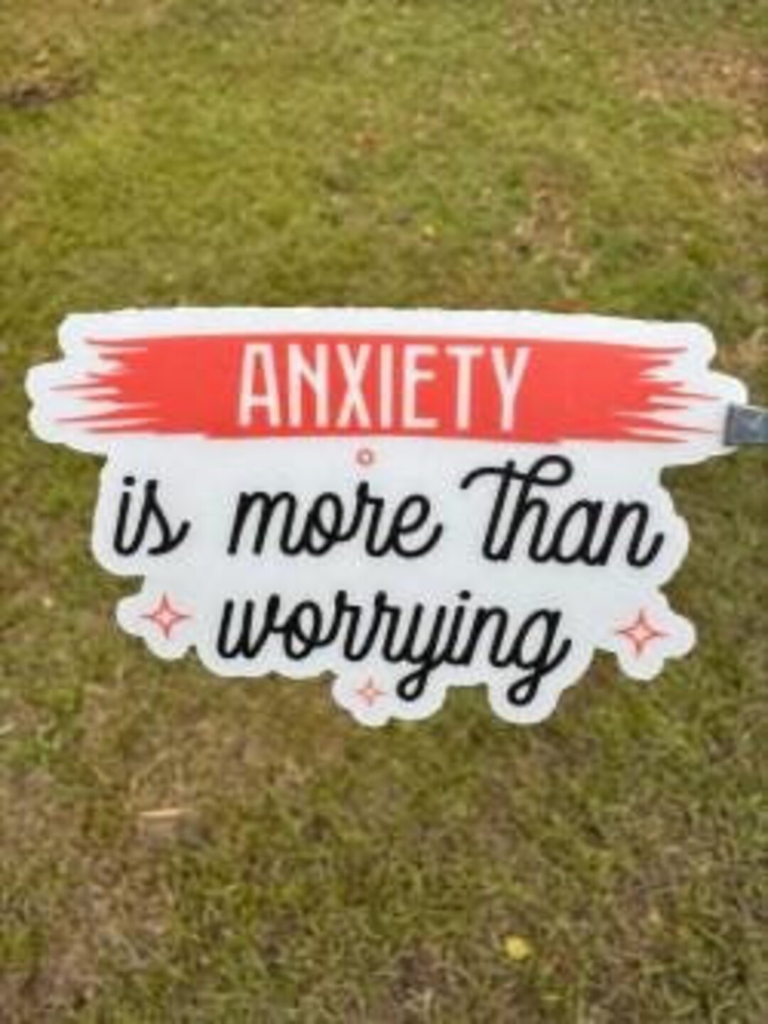 Anxiety Sticker - Positive Quote Sticker - Mental Health Sticker ...