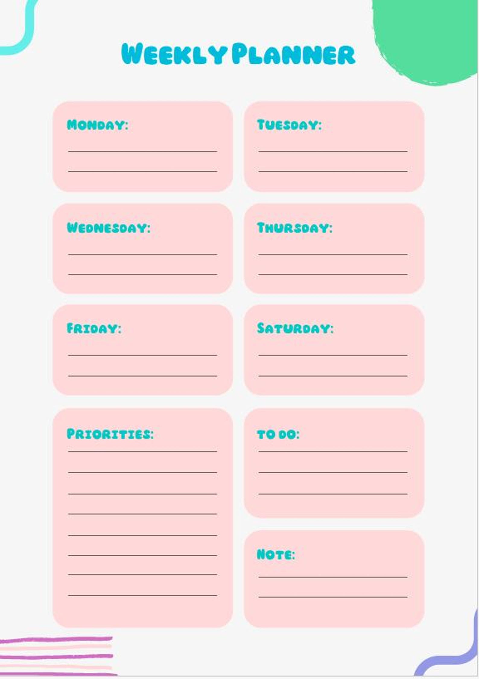 2025 Family Calendar Pack Printable & Downloadable Whimsical Designs ...