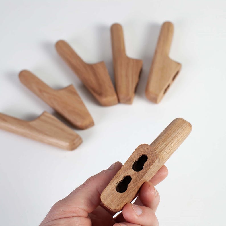 Wooden Coat Hooks for Wall, Oak Hook Wall Mount, Decorative Wall Hooks ...