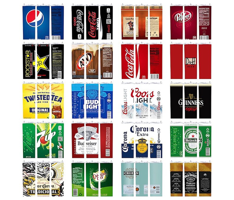 Liquor & Soda 550 Design Bundle Tumbler Wrap Print Shop Starter Pack ...