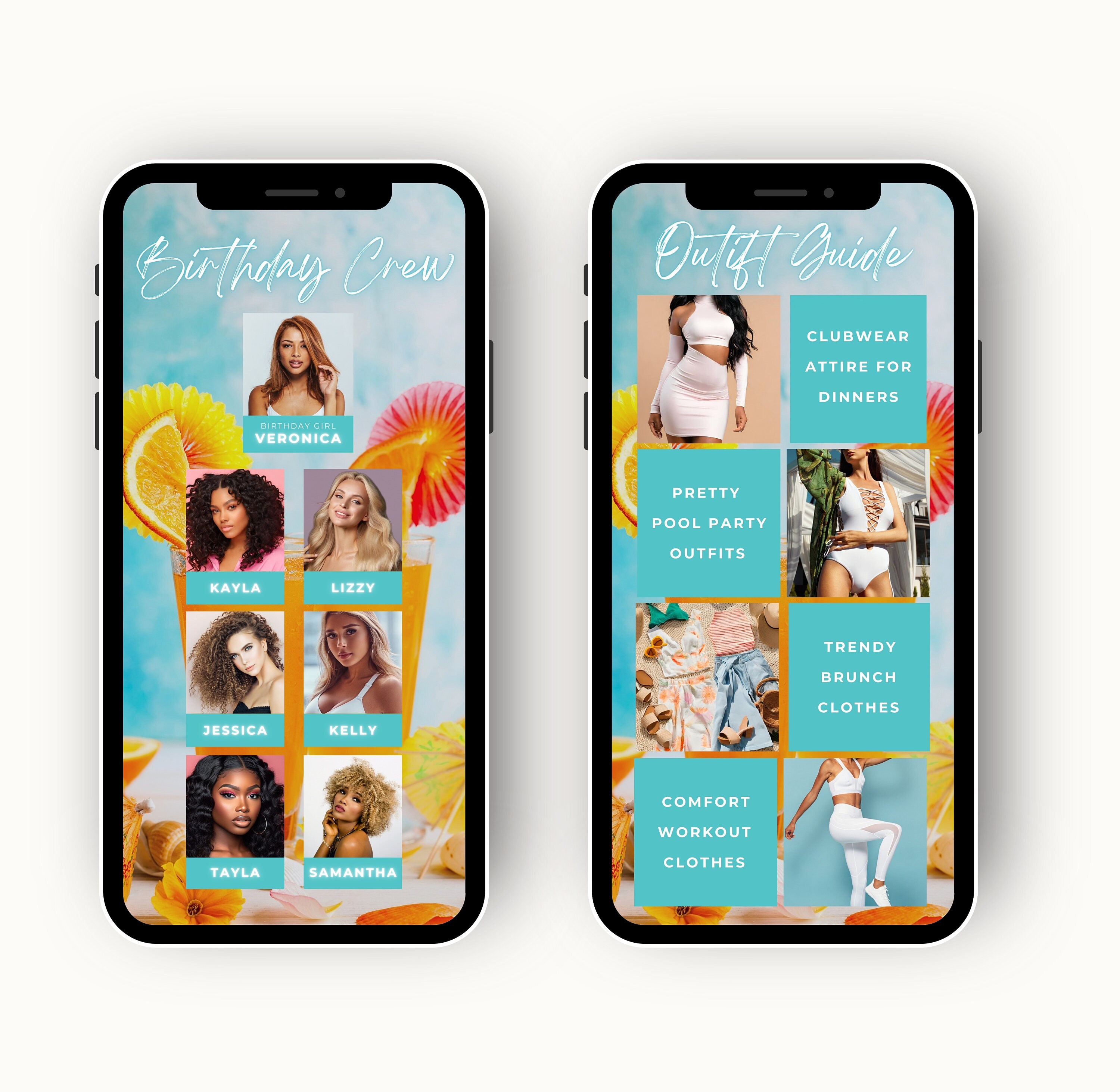 Summer Vacation Digital Editable Girls Trip Itinerary Template, Travel ...