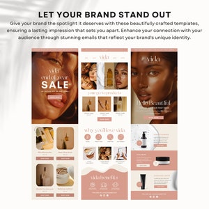 Beige Beauty Wellness Skincare Canva Emai Newsletter Marketing ...