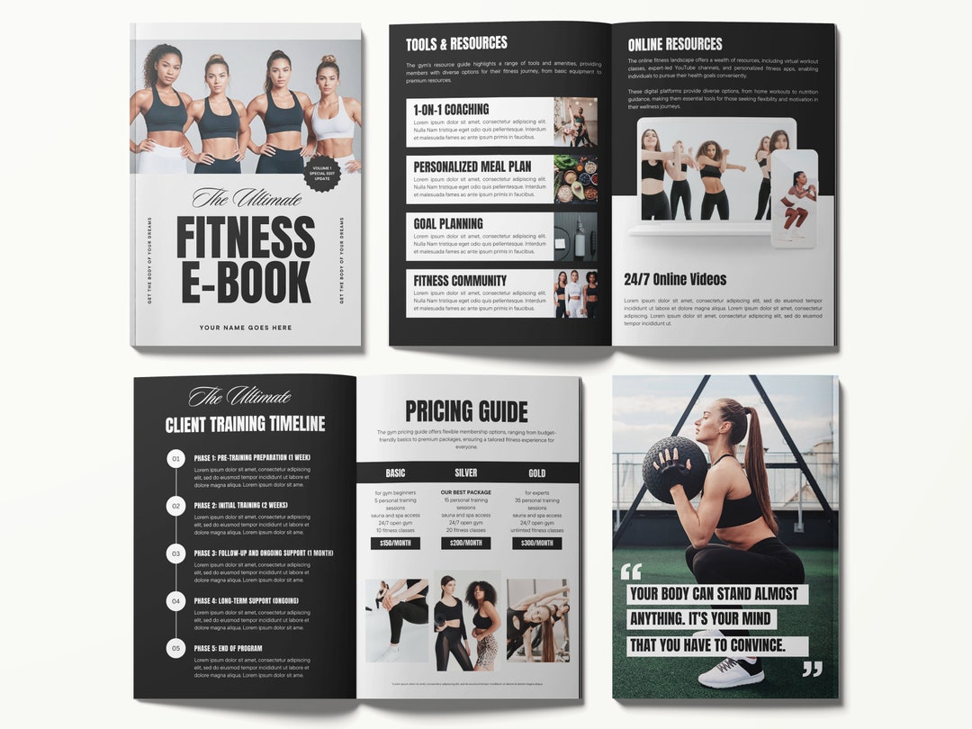 Fitness Coach Ebook Program, Health Wellness Coach Resources, Fitness ...
