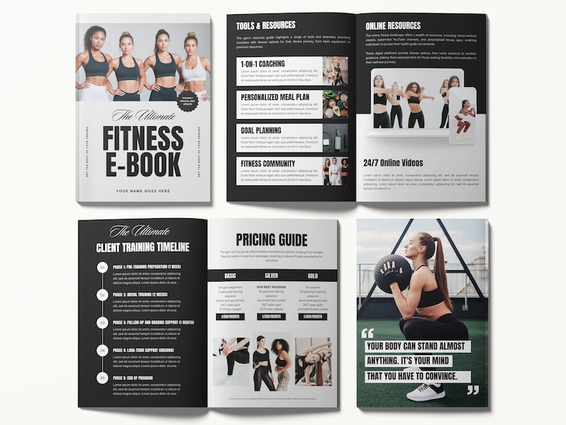 Fitness Coach Ebook Program, Health Wellness Coach Resources, Fitness ...