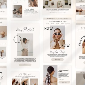 Canva Email Template, Clothing Fashion Blogger Email Templates, Email ...