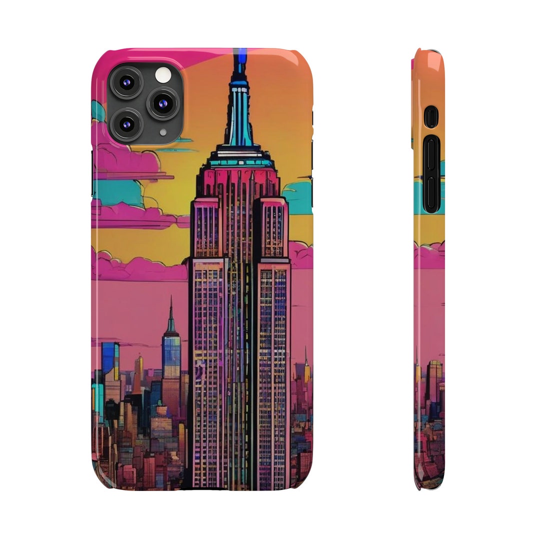 Empire State Building Digital Pop Art Slim iPhone Cases - Etsy