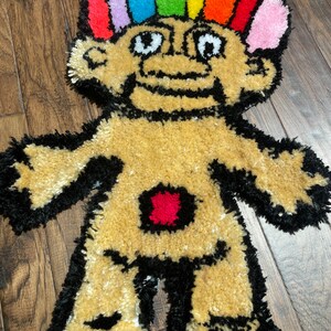 80s Troll Rug - Etsy