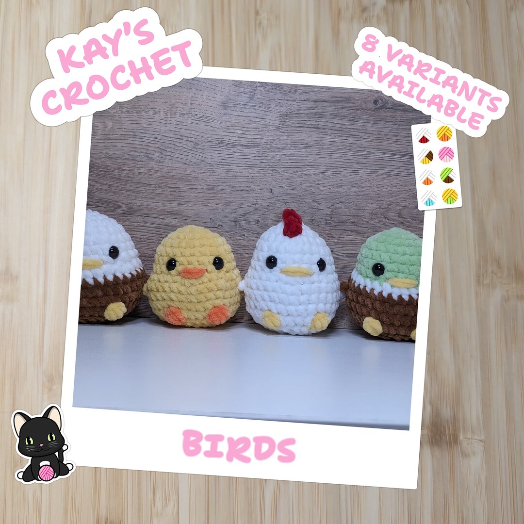 Crochet Bird Plushies - Etsy