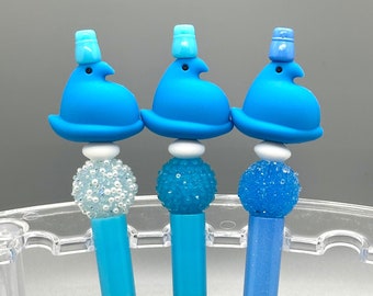 Beadable Pen Beads Peeps Pen Easter Peeps Focal Pen Bling DIY Beaded ...