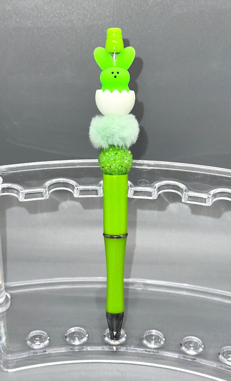 Beadable Pen Beads Peeps Pen Easter Peeps Focal Pen Bling DIY Beaded ...