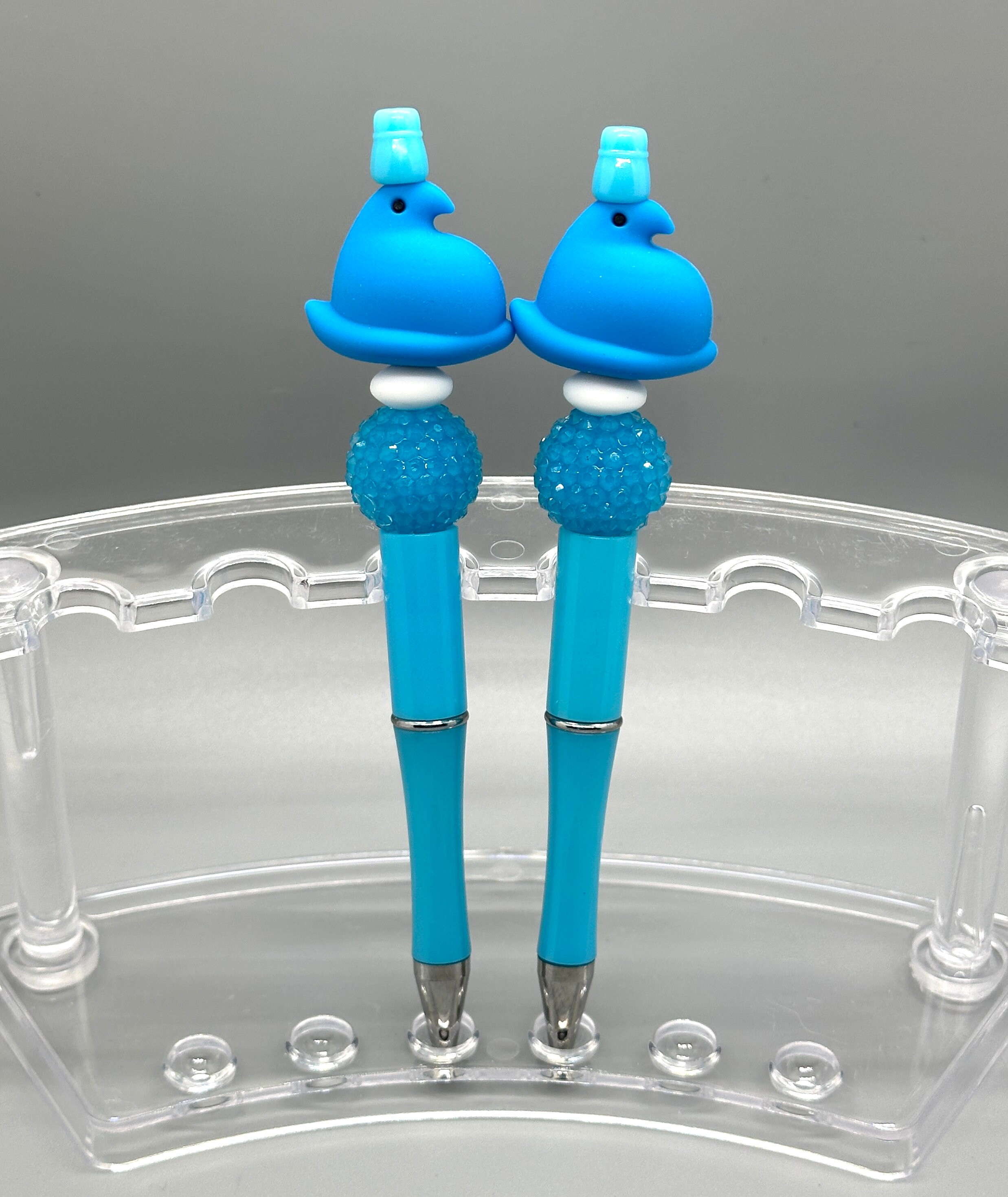 Blue Pens Easter Peeps Focal Pen Bling DIY Beaded Pen Peeps Bead Pen ...