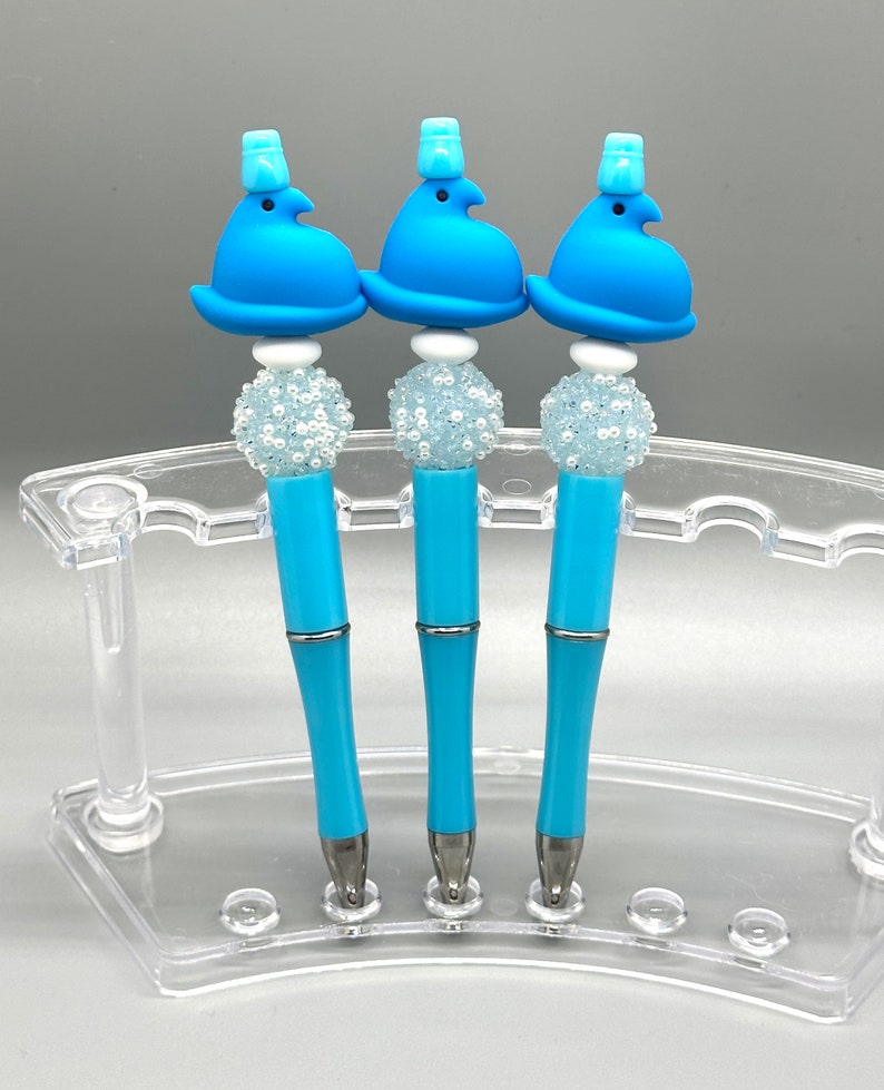 Blue Pens Easter Peeps Focal Pen Bling DIY Beaded Pen Peeps Bead Pen ...