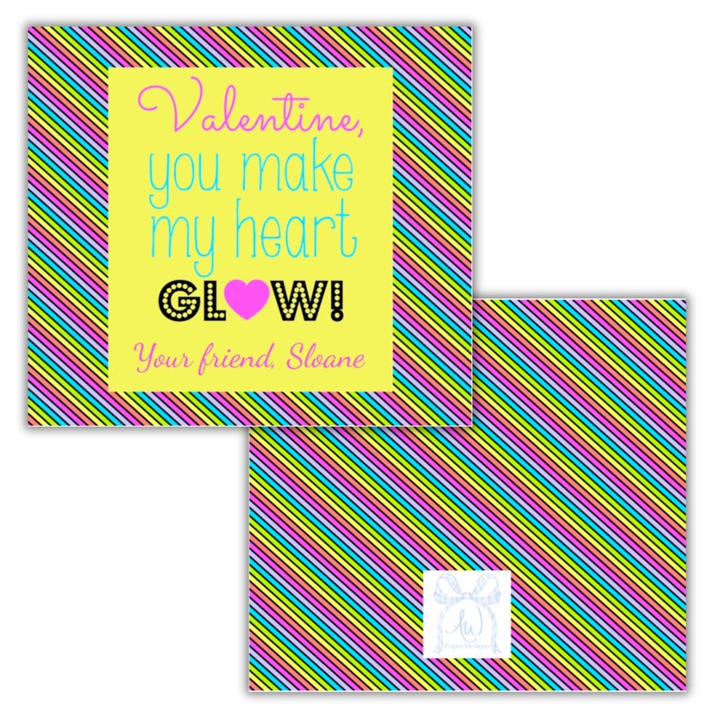 Valentines Day Glow Stick - Etsy