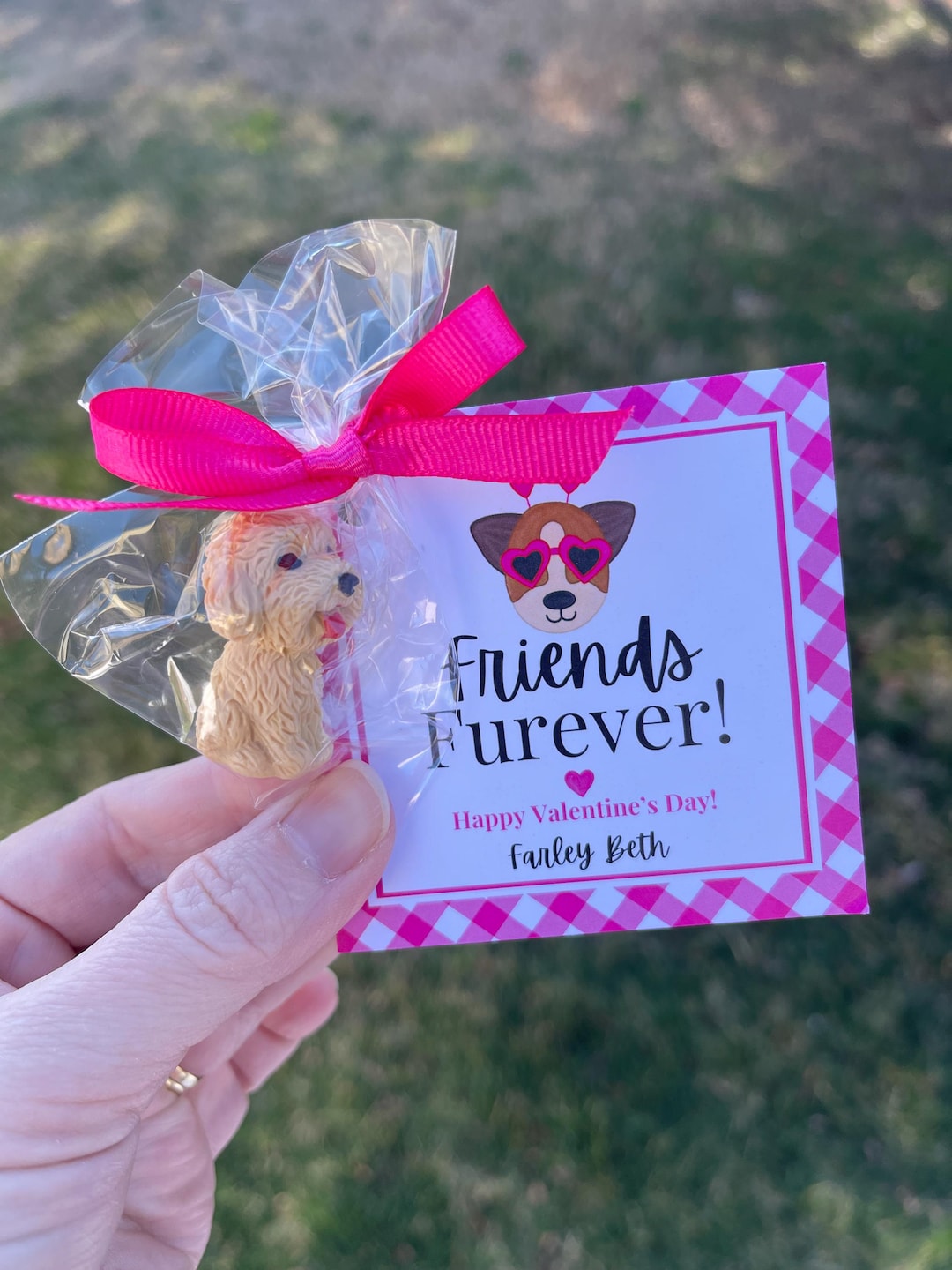 Friends Furever Pink Valentine's Day Printable Personalized Tag ...