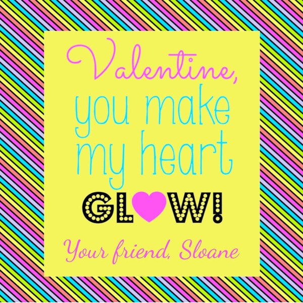 Valentines Day Glow Stick - Etsy
