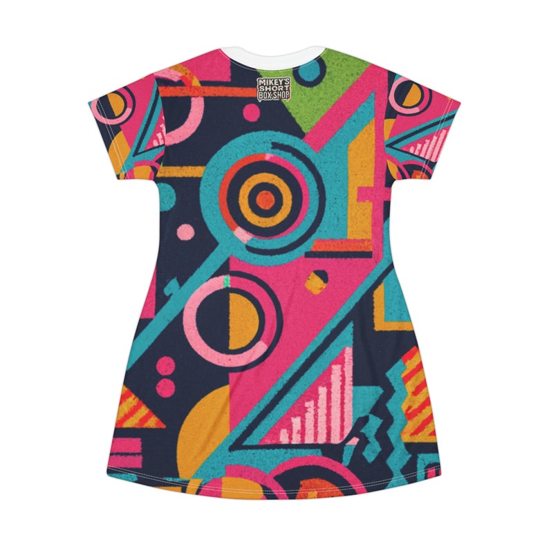 80s Arcade T-shirt Dress (AOP) Old School Retro Arcade Gaming Gamer ...