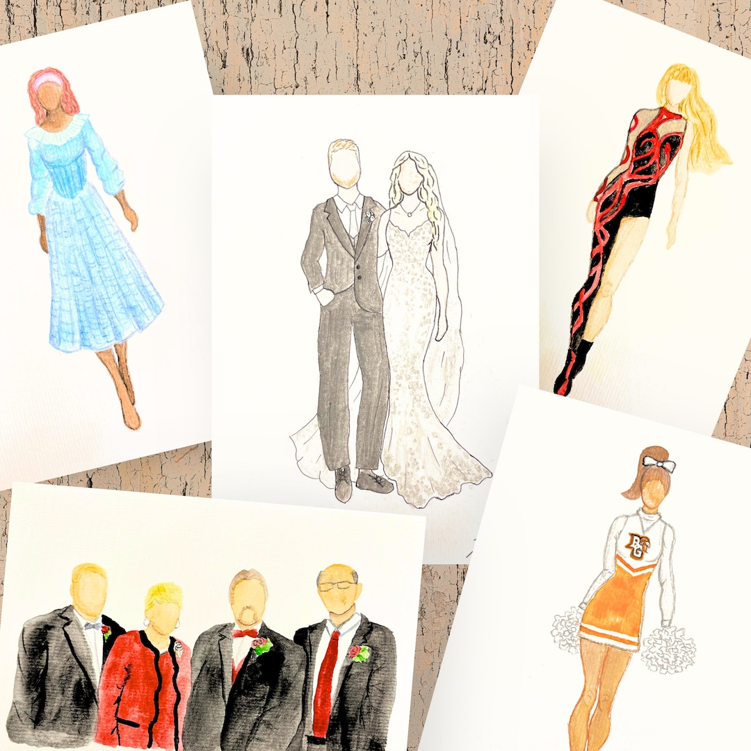 Live Event Watercolor Art Watercolor Guest Portraits, Custom Painting ...