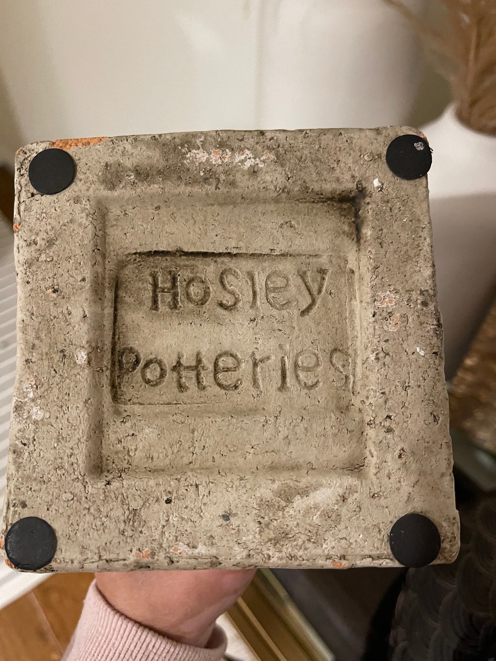 Vintage Hosley Potteries Textured Terracotta Vase 14 Tall - Etsy