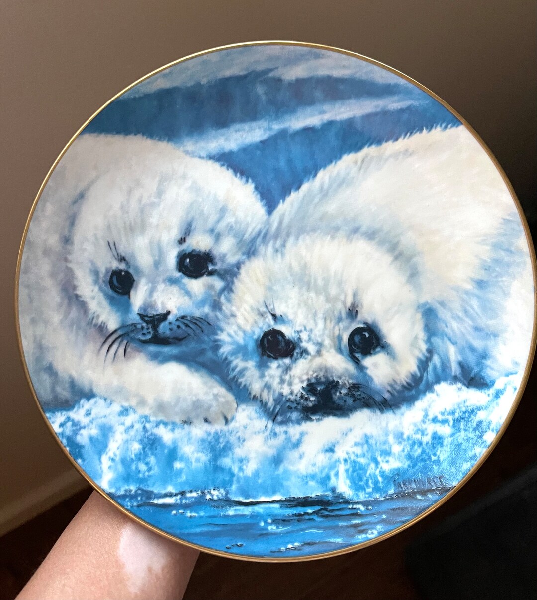 Hackett American Company "canadian Harp Seals” Collector Plate 1981 - Etsy