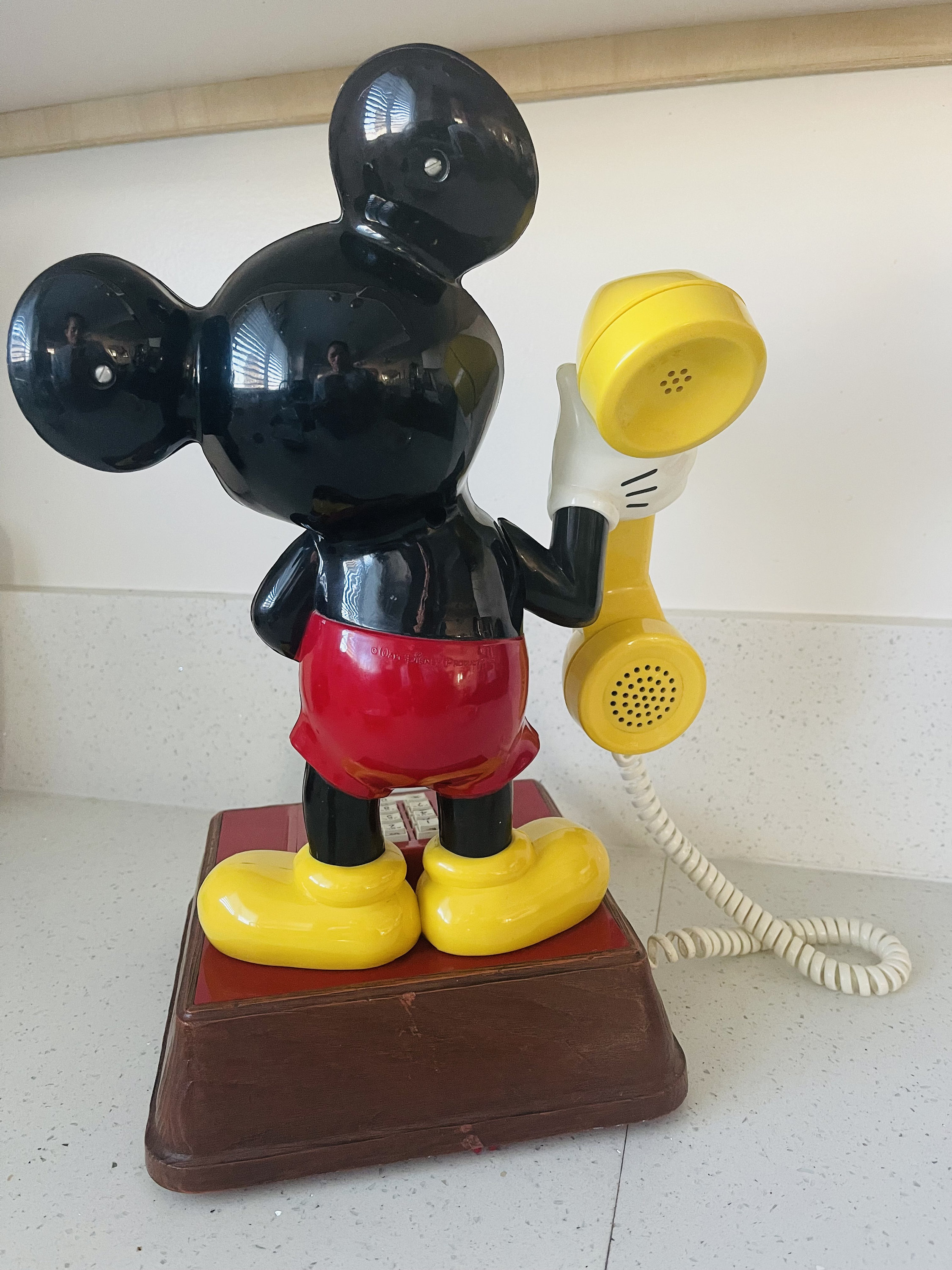 Vintage Authentic 1976 the Mickey Mouse Push Button Telephone Phone ...