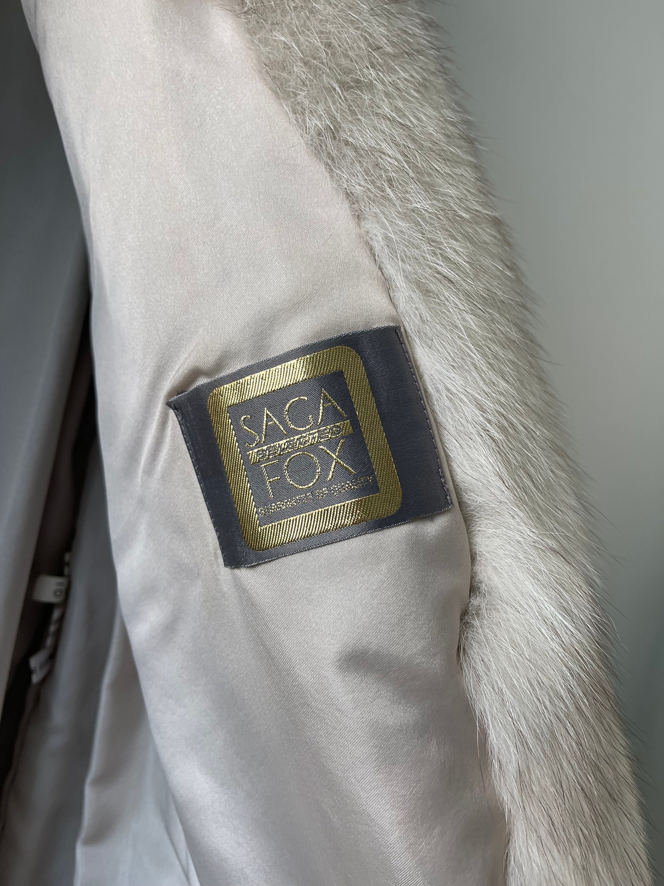 Vintage Saga Blue Fox Norway Fur Coat Jacket Made in Korea - Etsy