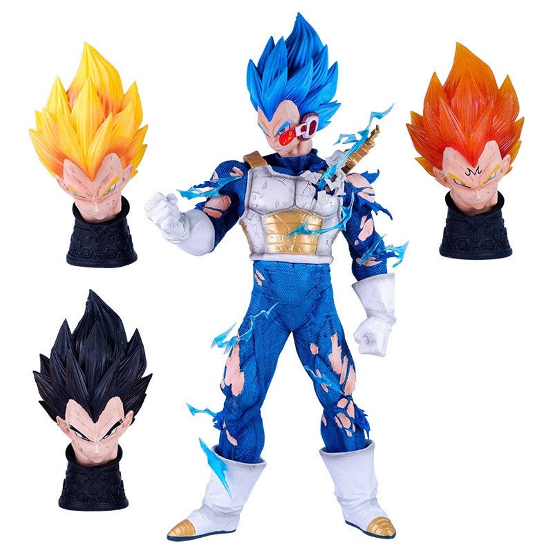 4 Headed Vegeta Model, Dragonball Vegeta Cadic Figure, 18.1 Inches Tall ...