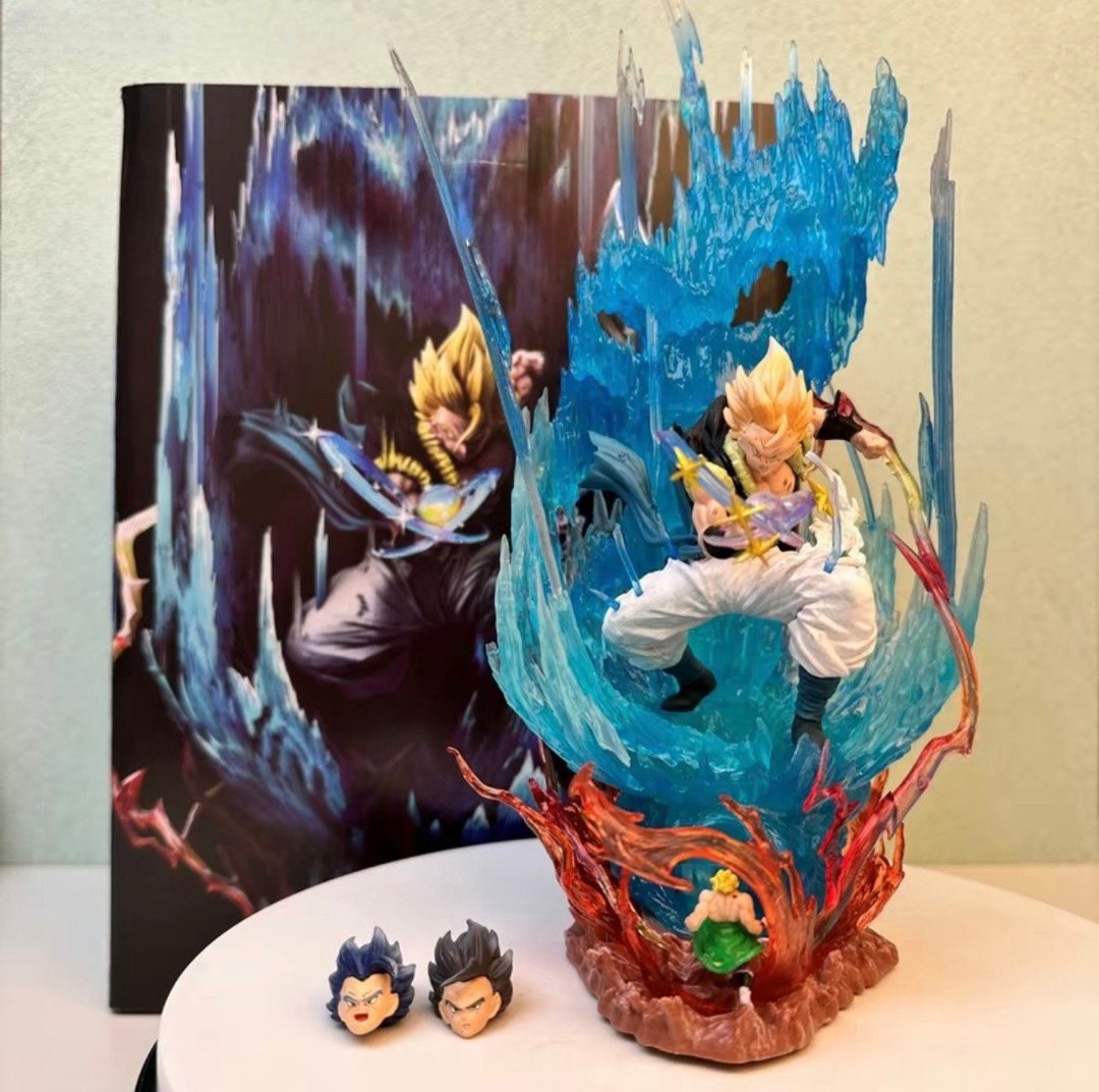 Dragon Ball Gogeta Figure With 3 Replacement Heads, 11 Inch, Dragon ...