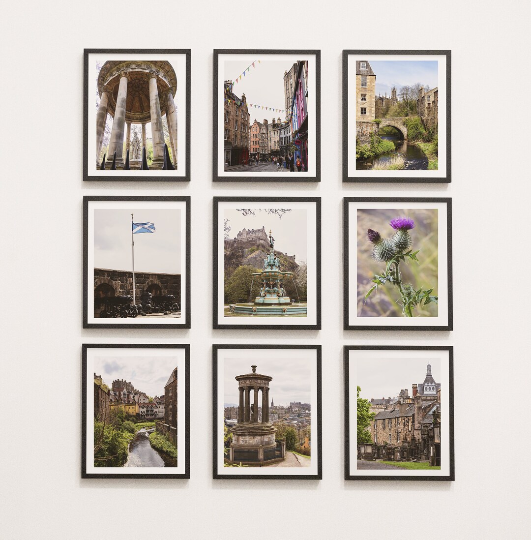 Edinburgh Wall Collage, Scottish Fine Art, Scottish Collage, Digital ...