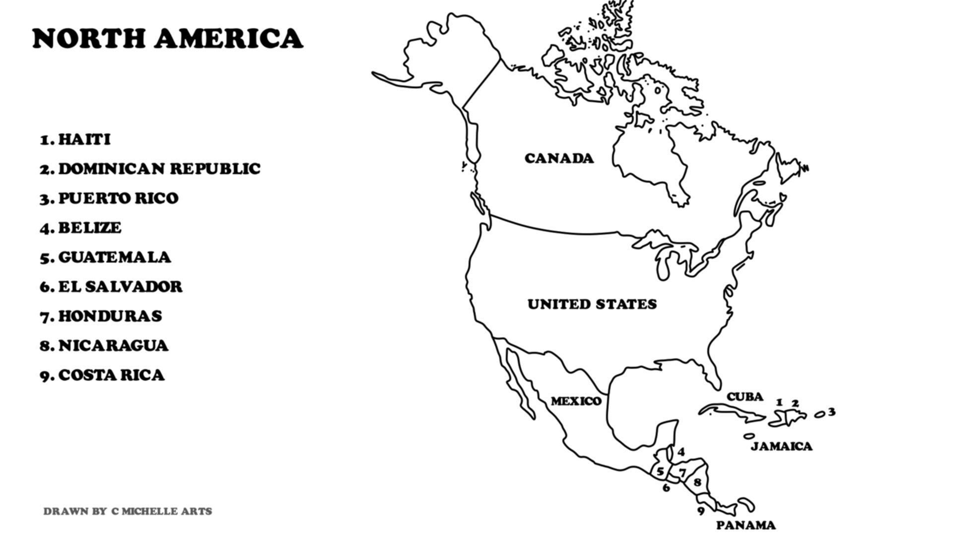 North America Order Map Digital Download Etsy