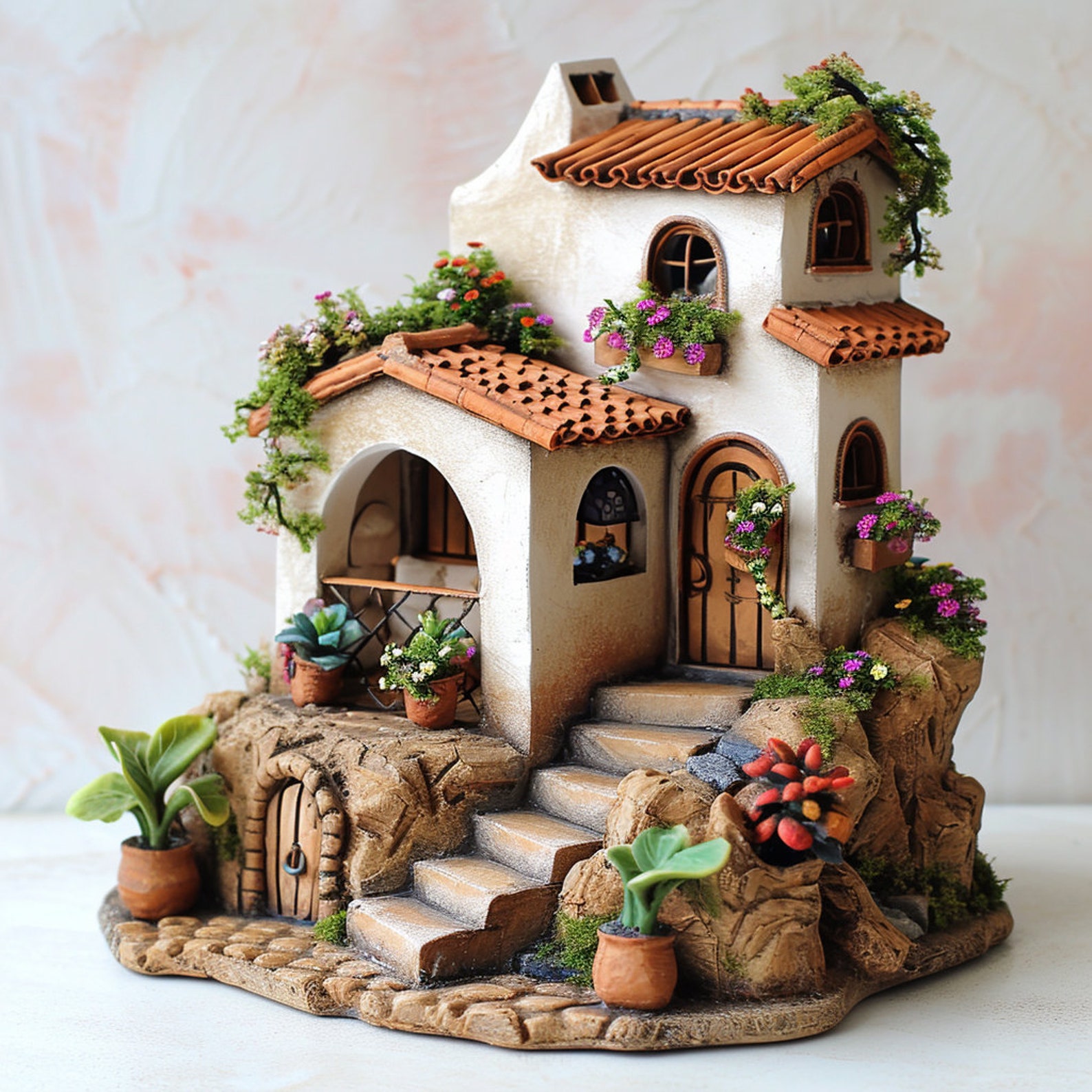 Handcrafted Clay Miniature Houses - Etsy