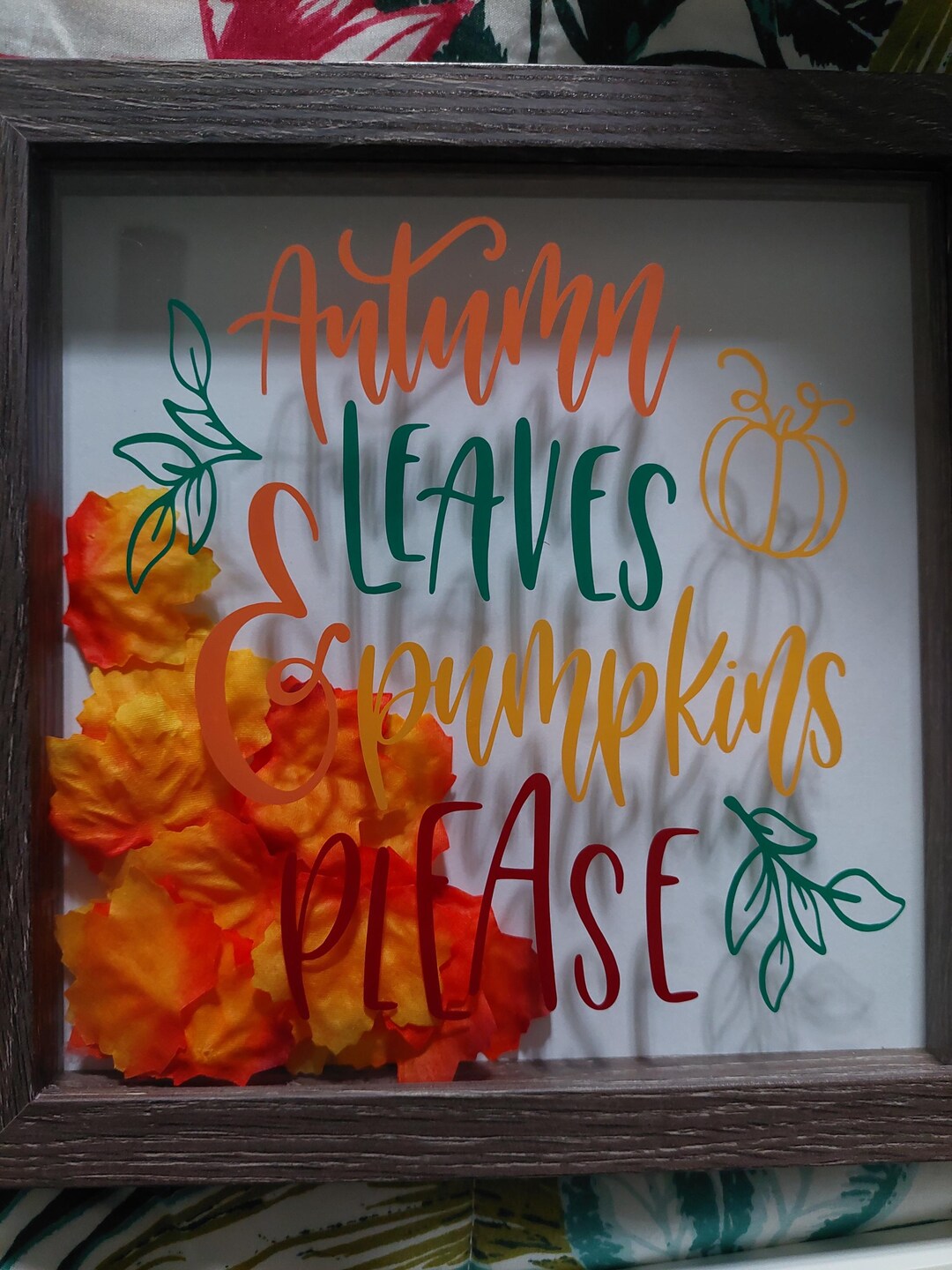 Adorable 8x8 Fall Shadow Box - Etsy