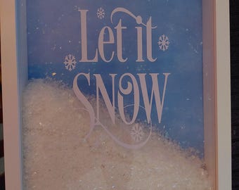 Let It Snow|3d Layered Shadow Box|christmas Decoration|great Gift|fully ...
