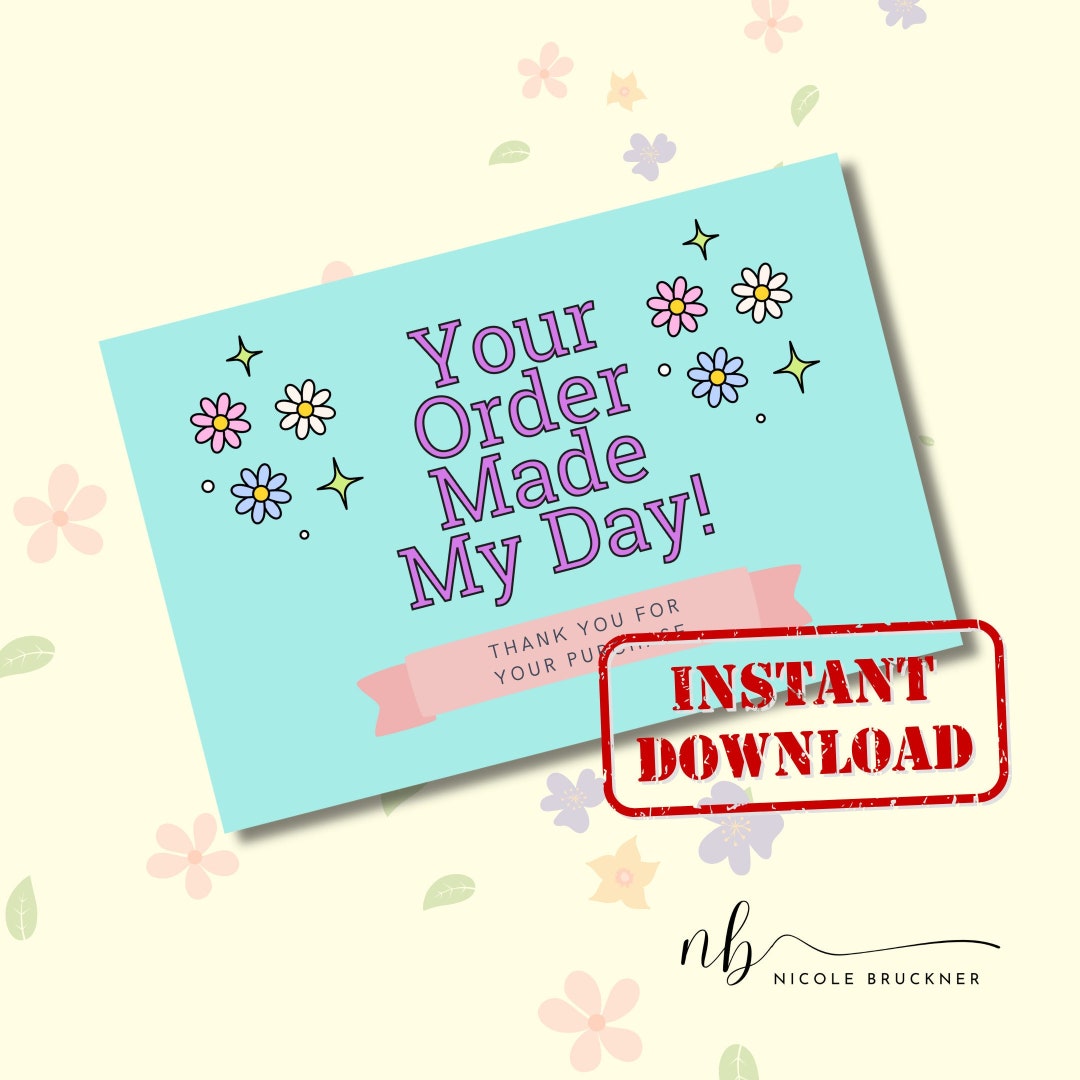 Customer Appreciation Cards Spring (thank You) - Etsy