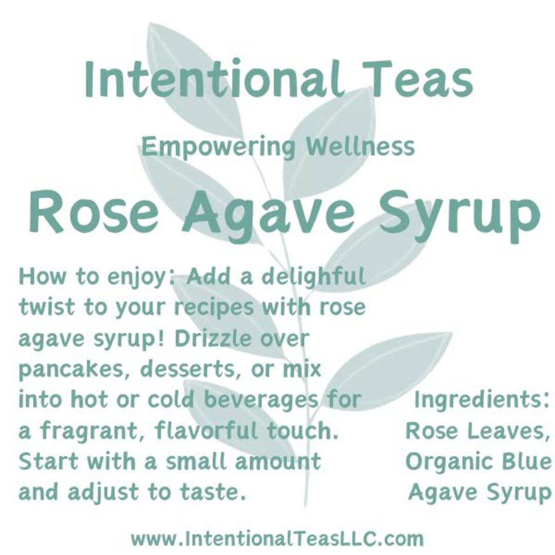 Rose Agave Syrup – A Delicate, Floral Sweetener Infused With the ...