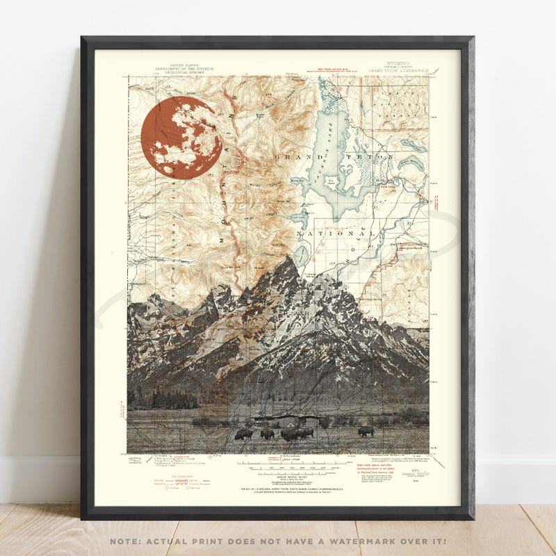 Jackson Hole Tetons Wall Art - Etsy Canada