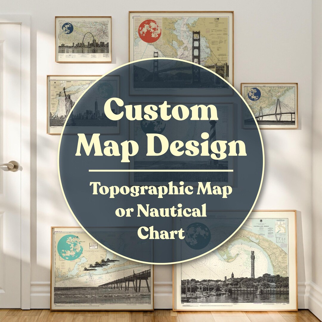 Custom Map Design - Any Location! | Personalized Gift | National Park ...