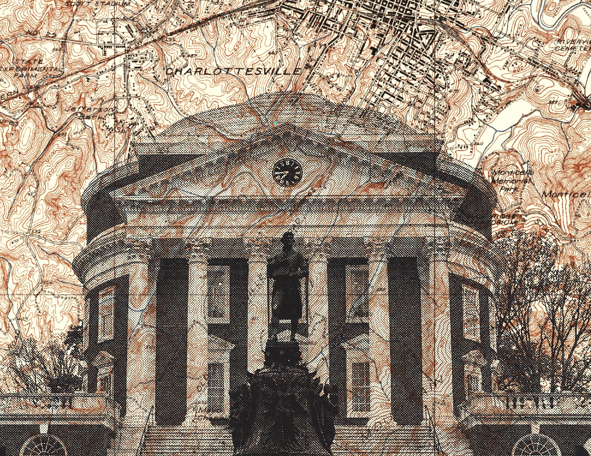 University of Virginia UVA Rotunda Art Print | Unique Gift | Virginia ...