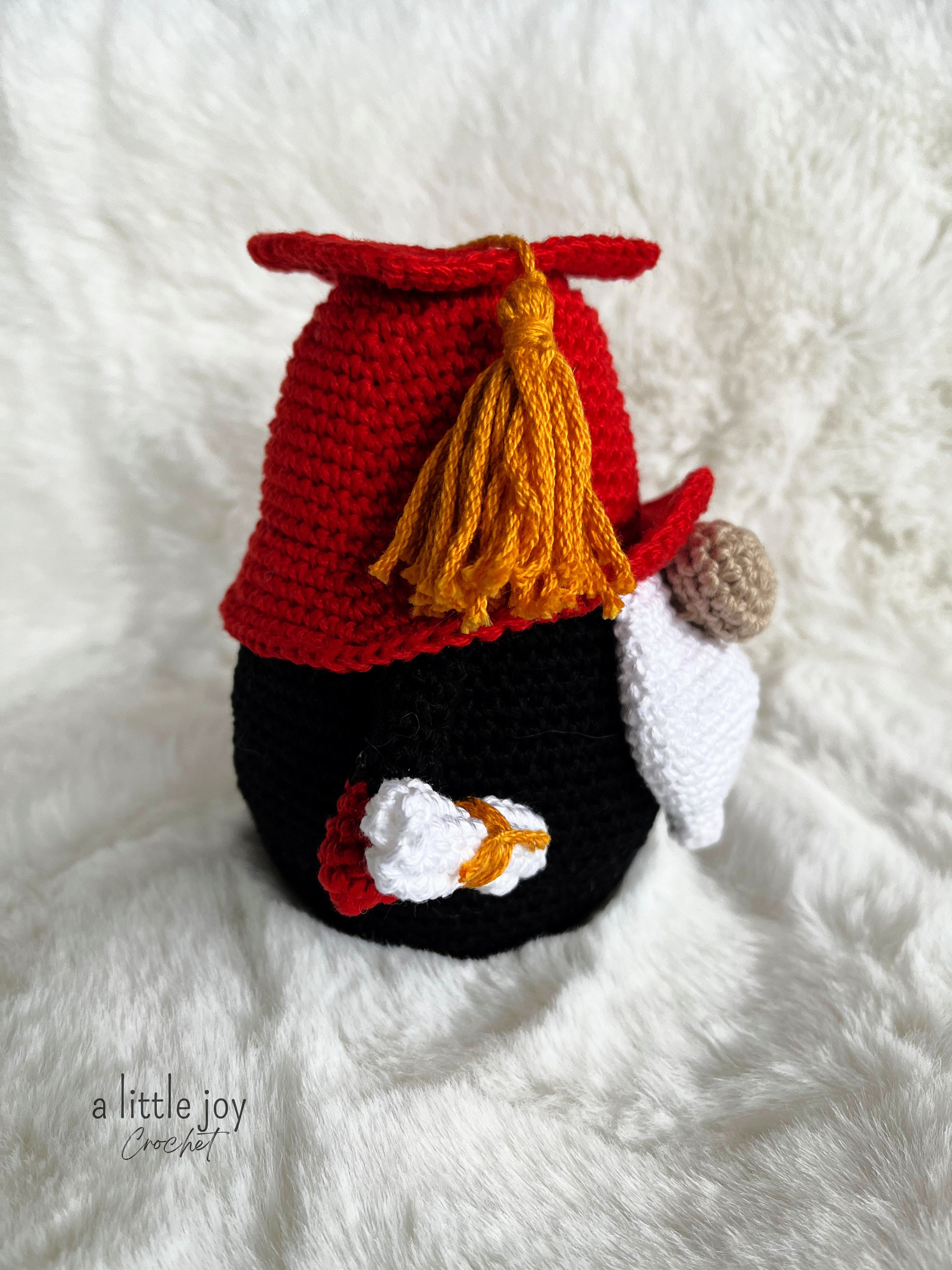Graduation Gnome, Graduation Decor, Crochet Gnome, Commencement Decor ...