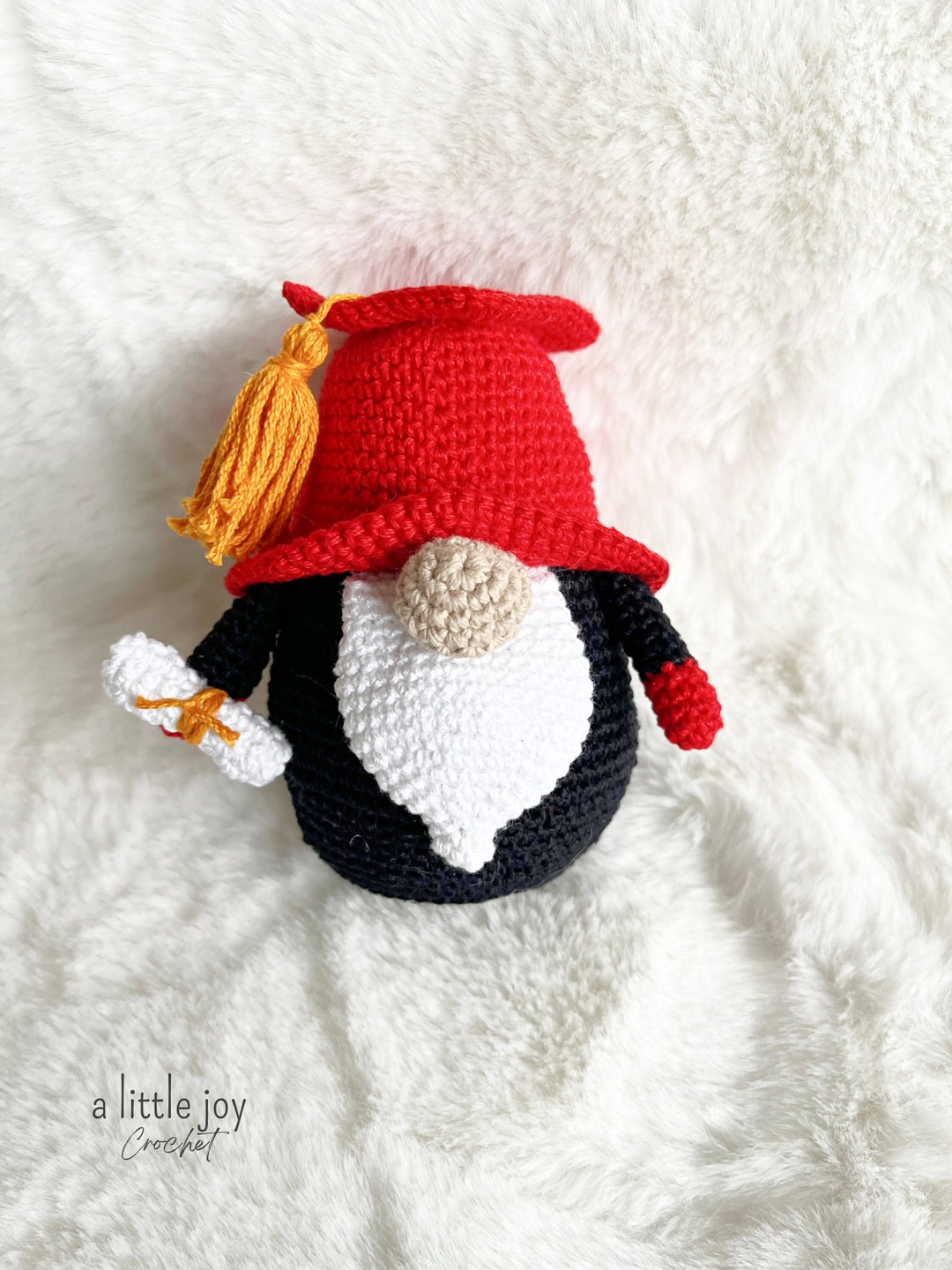 Graduation Gnome, Graduation Decor, Crochet Gnome, Commencement Decor ...