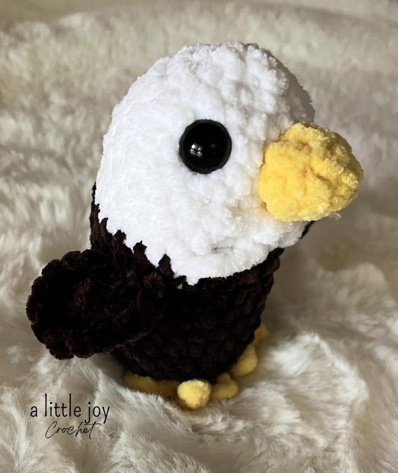 Stuffed Eagle, Amigurumi Eagle, Crochet Eagle, Crochet Bird, Stuffed ...